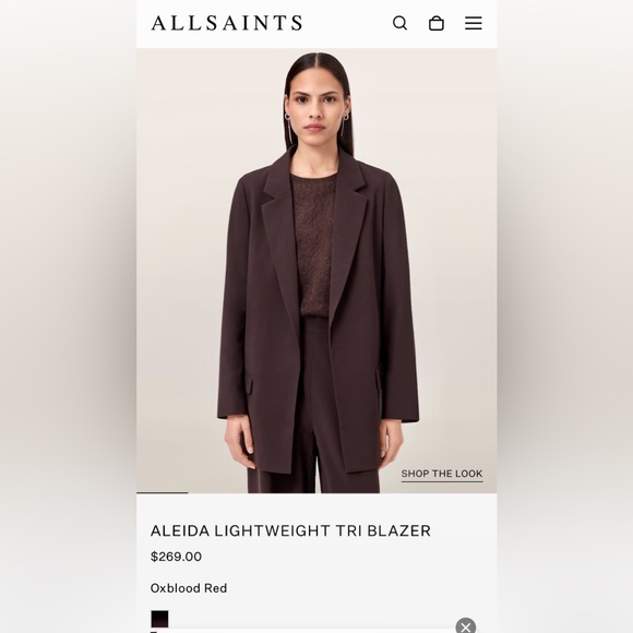 All Saints | Jackets & Coats | All Saints Deep Purple Jacket | Poshmark